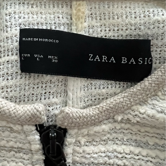 Zara | Jackets & Coats | Zara Cream Tweed Boucle Cropped Jacket | Poshmark